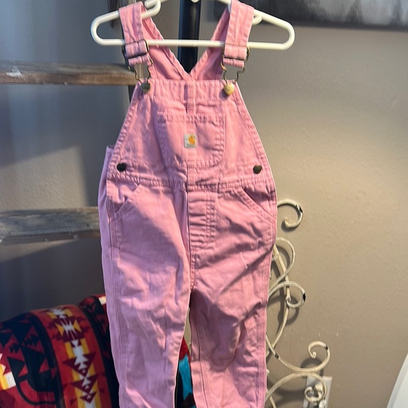 Carhartt | Bottoms | Carhartt Pink Overalls With Adjustable Straps ...